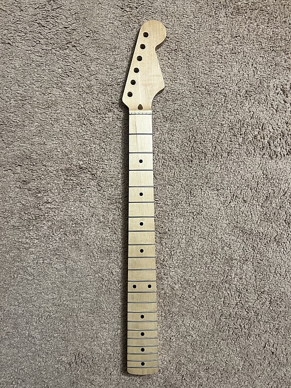 Warmoth Stratocaster Neck, Satin Finish, Maple, Maple | Reverb