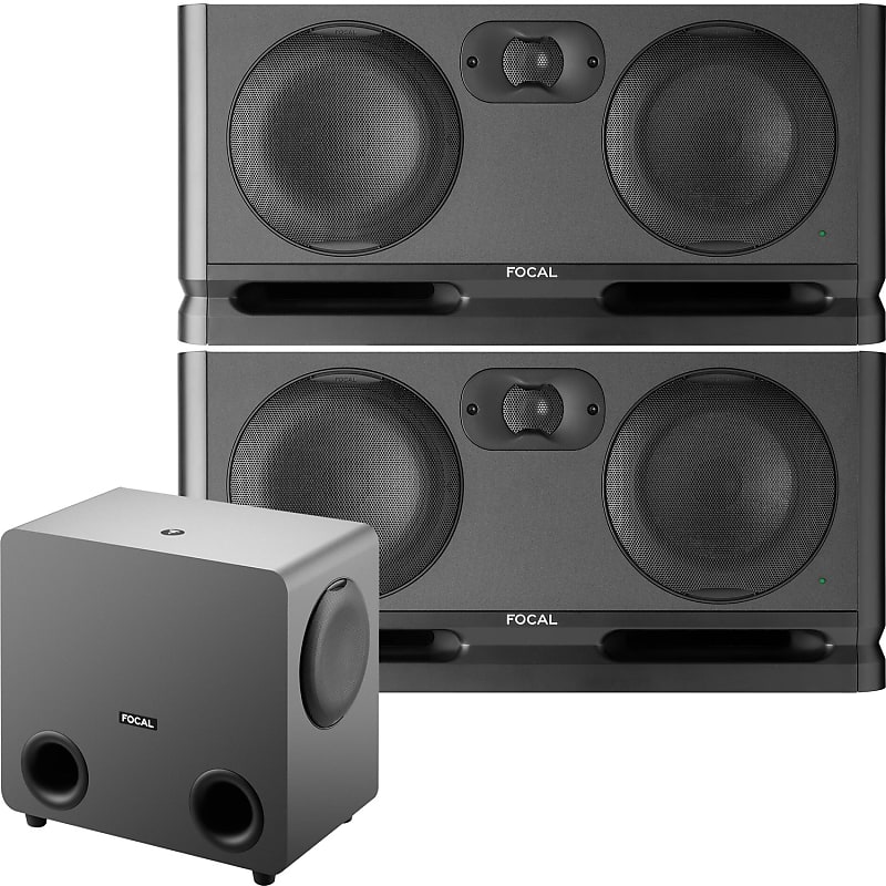 Focal Alpha Twin Evo Dual 6.5" Studio Monitors (Pair) w/ Sub | Reverb