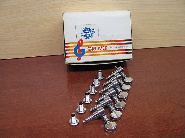 Grover 205C6 mimi Chrome 6-IN-LINE Electric Guitar Machine | Reverb