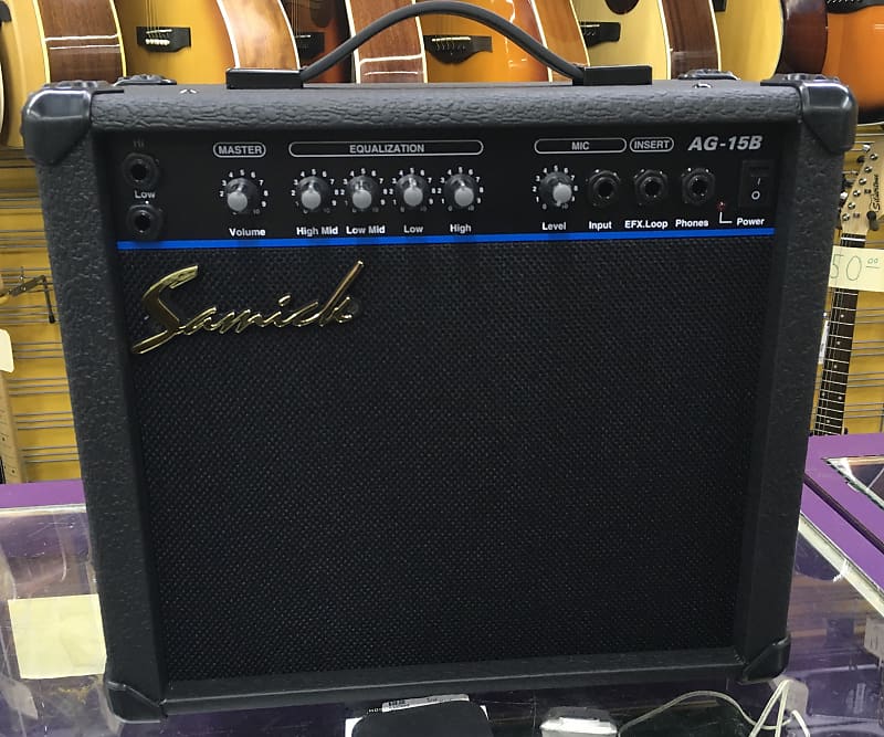 Samick AG-15B Bass Amplifier Black | Reverb