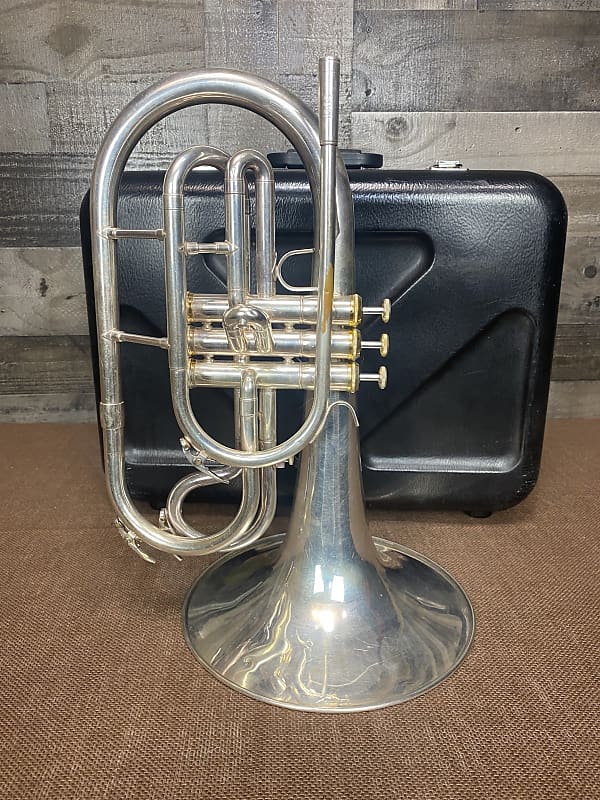 System Blue SB20 Marching Mellophone in F W/OHSC | Reverb