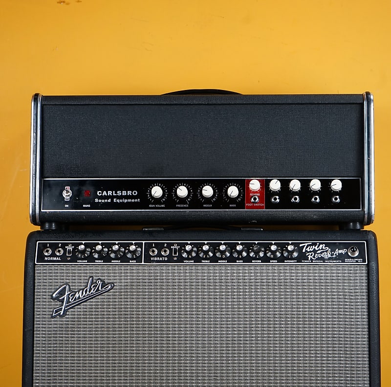 60s Carlsbro 60-PA Reverb Guitar Amplifier Head Made in | Reverb UK