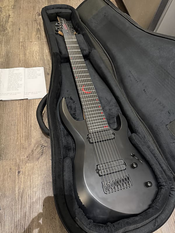 Kiesel Aries bolt on 9 string! 2023 - Jet black satin with | Reverb