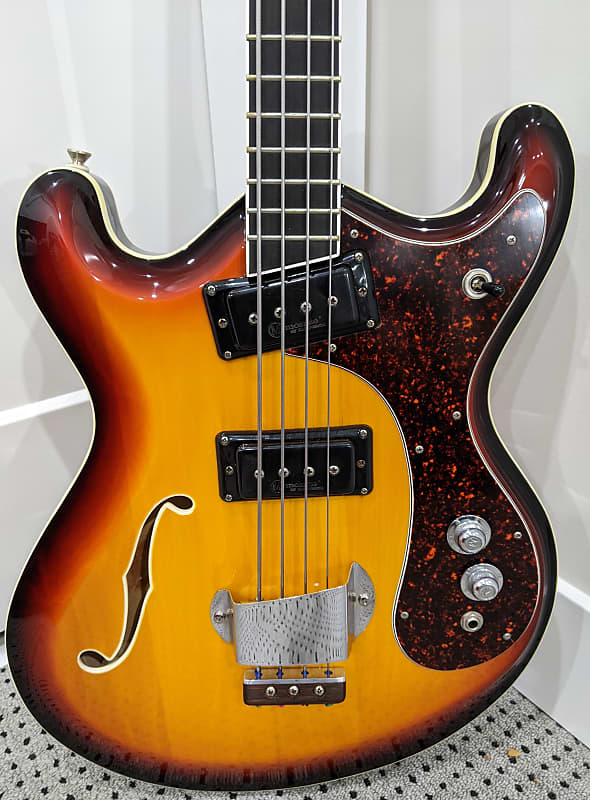 Rare vintage 1966/1967 Mosrite Combo hollow body bass guitar | Reverb