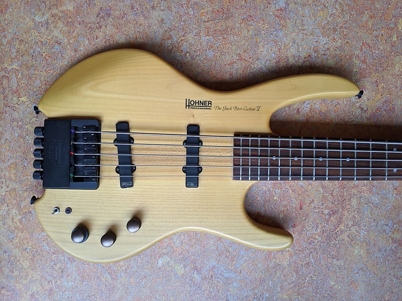 Hohner The Jack Custom V Headless Bass 1986-1991 - Natural | Reverb