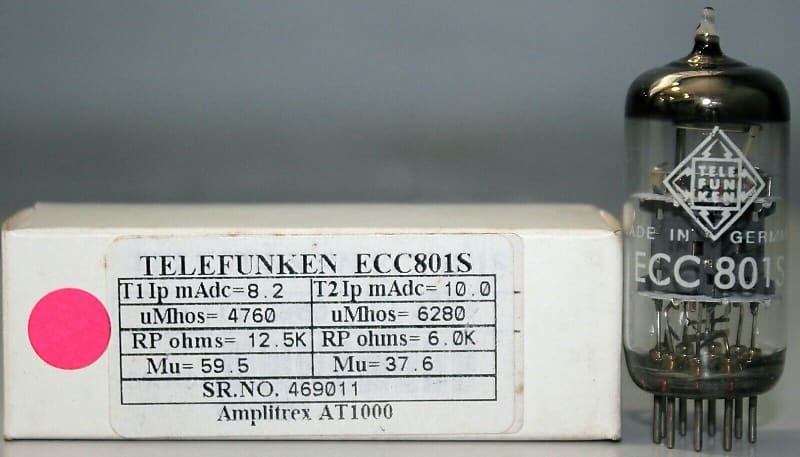ECC801S Telefunken Diamond Bottom Made in Germany | Reverb