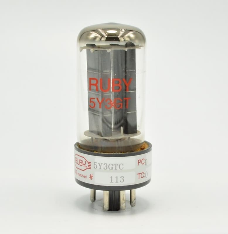 Ruby 5Y3GTC Rectifier Tube | Reverb