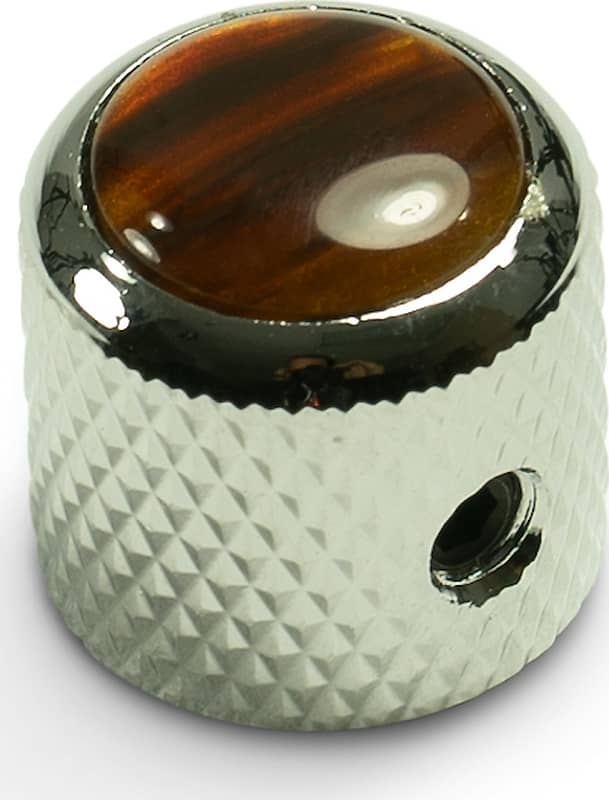 Q-Parts Knobs With Tortoise Inlay - Mini Dome Chrome | Reverb