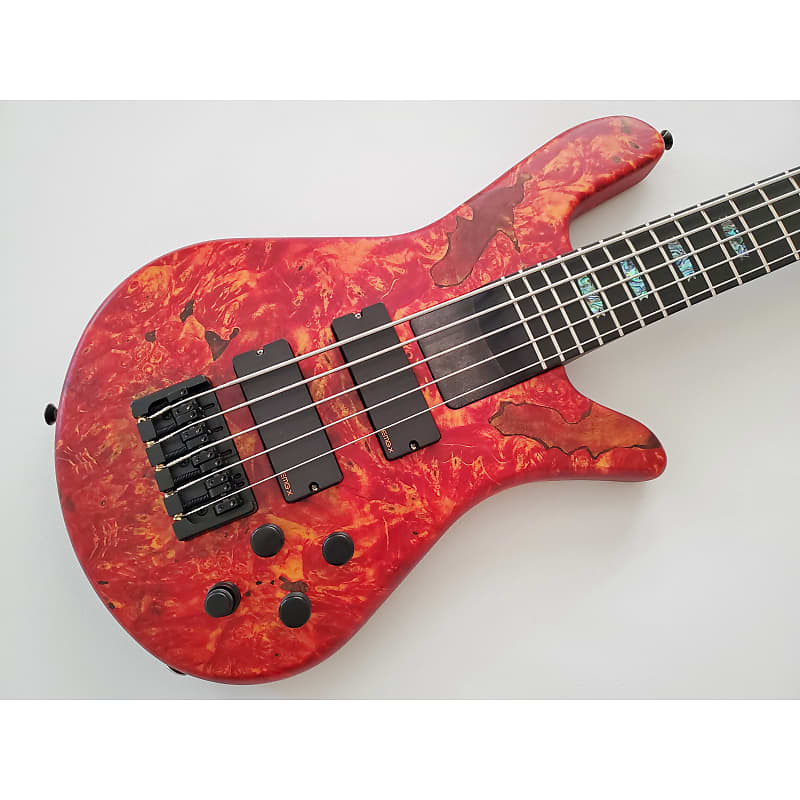 Spector NS-5H2 Inferno Red 5-String Bolt-on Electric Bass | Reverb