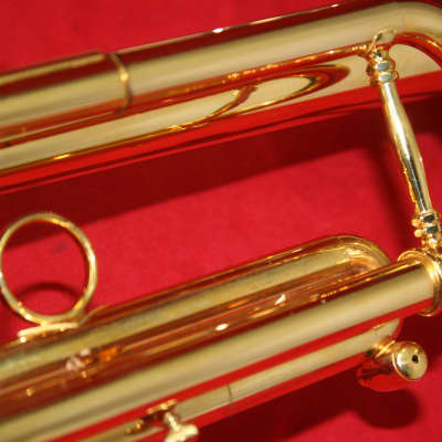 Stomvi Combi gold plated B flat trumpet with two bells | Reverb