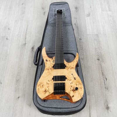 Mayones Hydra Elite 7 7-String Headless Guitar, Ebony | Reverb