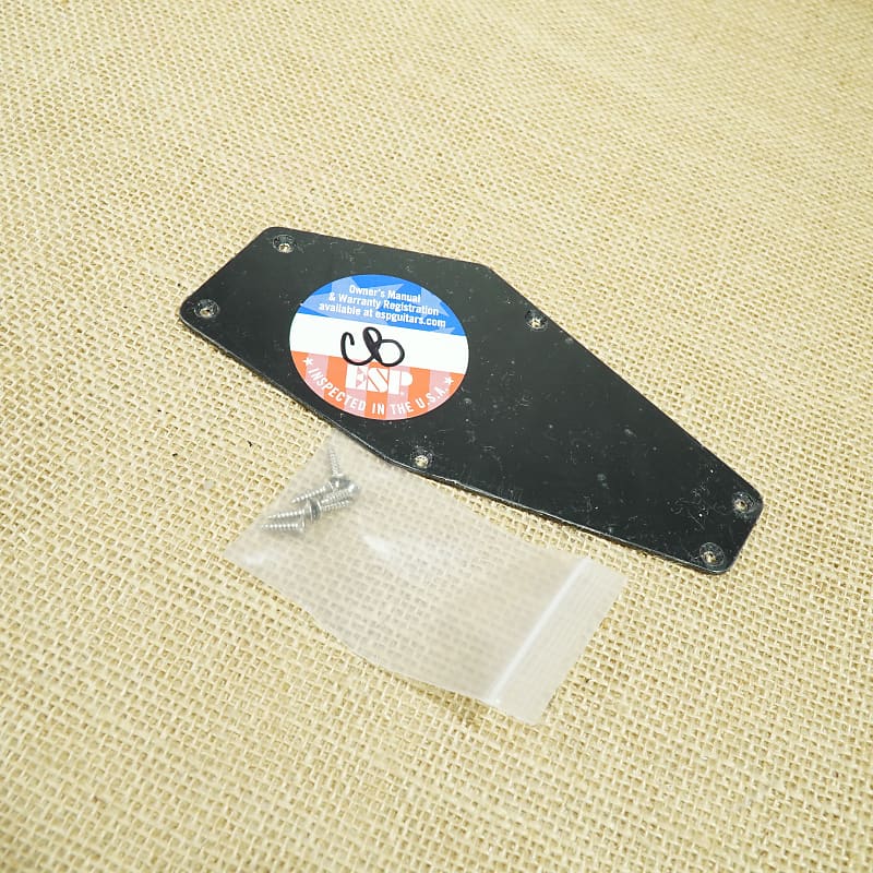 Genuine 2014 LTD M-10 Control Cavity Cover Plate Black - Same | Reverb