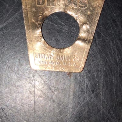 Badge for WFL/Ludwig Pre-serial number 1940 - 1950s - Gold | Reverb
