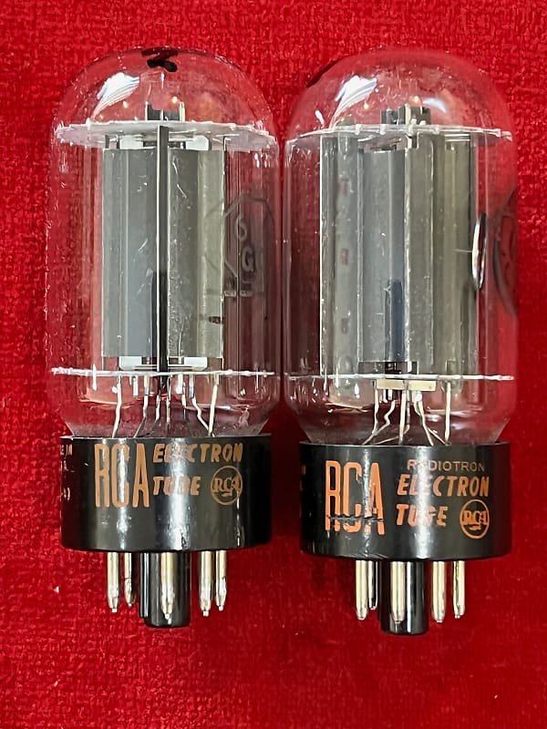 RCA 6L6 GC BLACK PLATE VACUUM TUBES | Reverb
