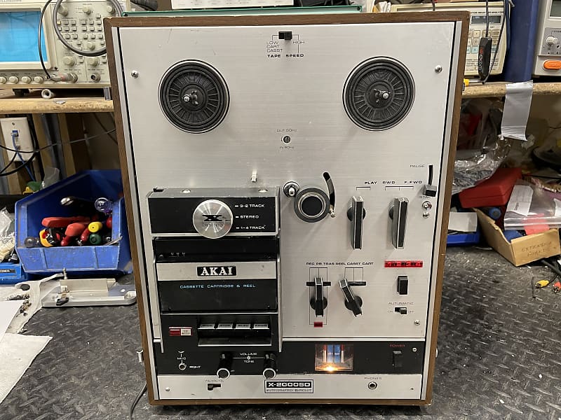 Akai X-2000SD reel to reel/cassette/8 track deck- SERVICED! | Reverb