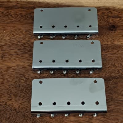 Lot Of 3 Gotoh Vintage 5-string Bass Bridges, Chrome 19mm | Reverb