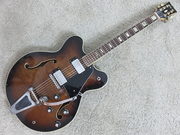 Vintage 1960s Teisco Elk 335 Guitar 2 Pick Up | Reverb Australia
