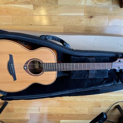 LAG Tramontane T77 DCE Acoustic Electric Guitar with Cutaway | Reverb