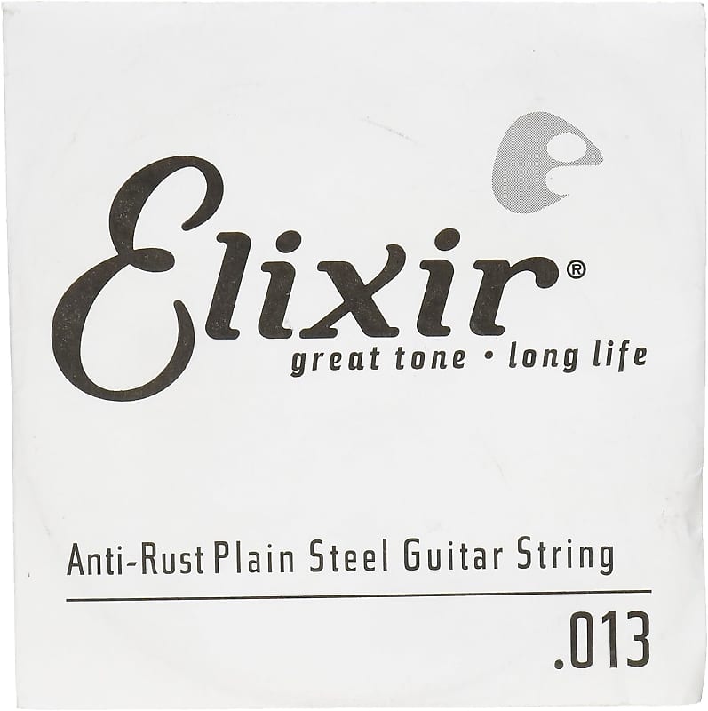 Elixir® Strings Anti-Rust Plated Plain Steel Single String | Reverb