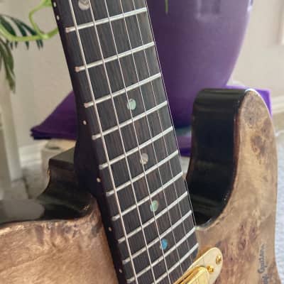 Custom Telecaster Burl Burst with Wenge Neck & 4-way | Reverb