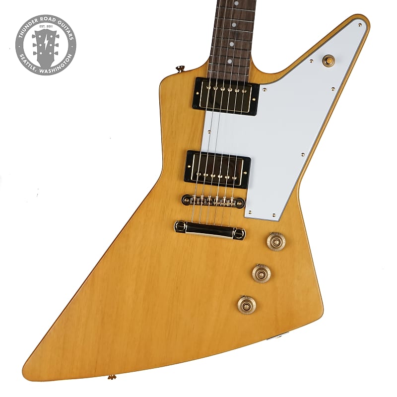 New Epiphone 1958 Korina Explorer White Pickguard | Reverb