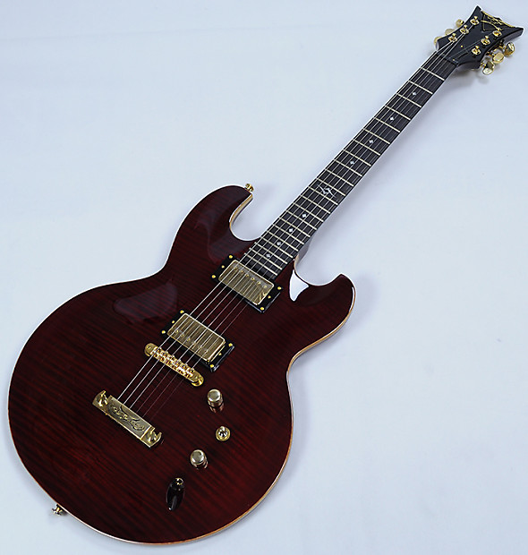 DBZ Imperial FM Electric Guitar in Transparent Wine! Dean B. | Reverb