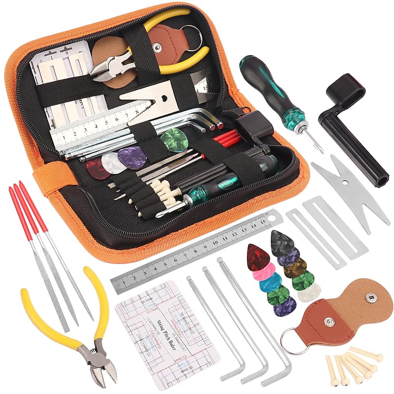 guitar setup kit for 32 pcs, Professional guitar repair kit | Reverb