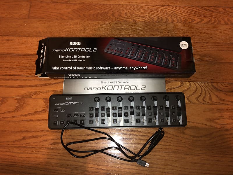 Korg nanoKONTROL2 BK Slimline USB MIDI Control Surface | Reverb