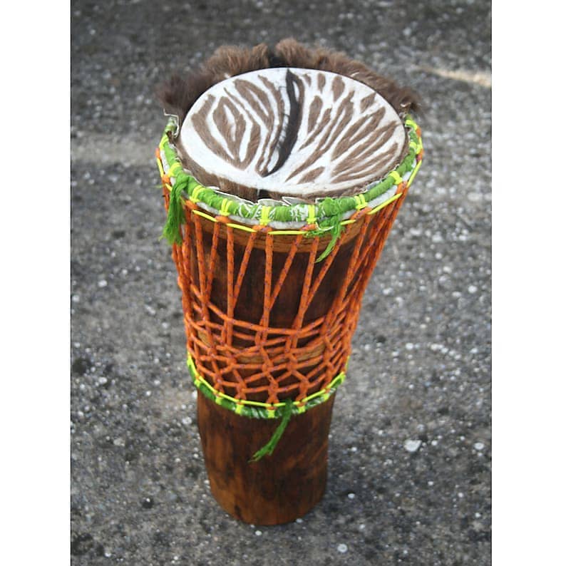 DJEMBE 24cm Handmade Drum from Agave Wood | Reverb