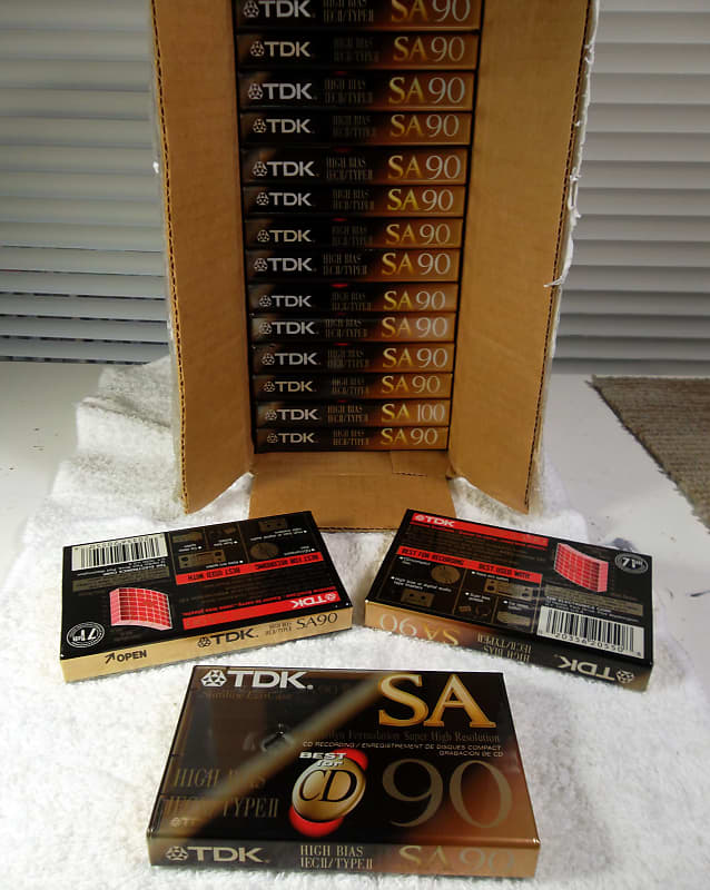 1-1992 TDK SA-90 Black Gold Type II CRO2 High Position | Reverb