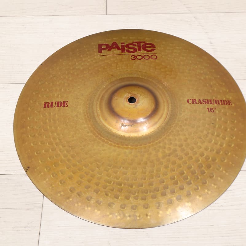 Paiste Rude 16" Crash Ride (3000) Cymbal Collectible Nice | Reverb