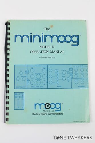 MOOG MINIMOOG OWNERS MANUAL Synthesizer Model D mini book | Reverb