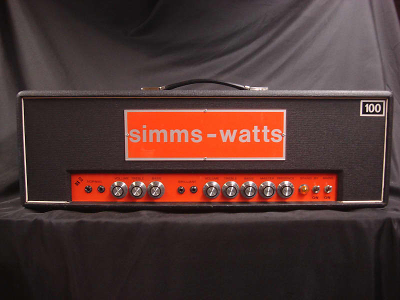1972 Simms-Watts AP100 MKII Handwired Mullard XF3 El34 | Reverb