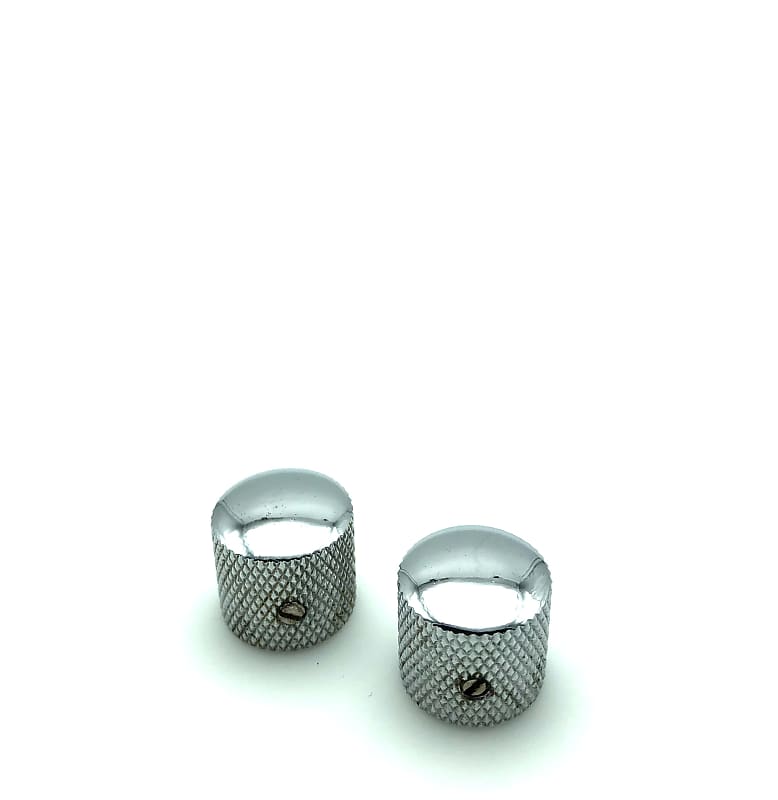 Telecaster Style Knurled Dome Knobs Chrome | Reverb