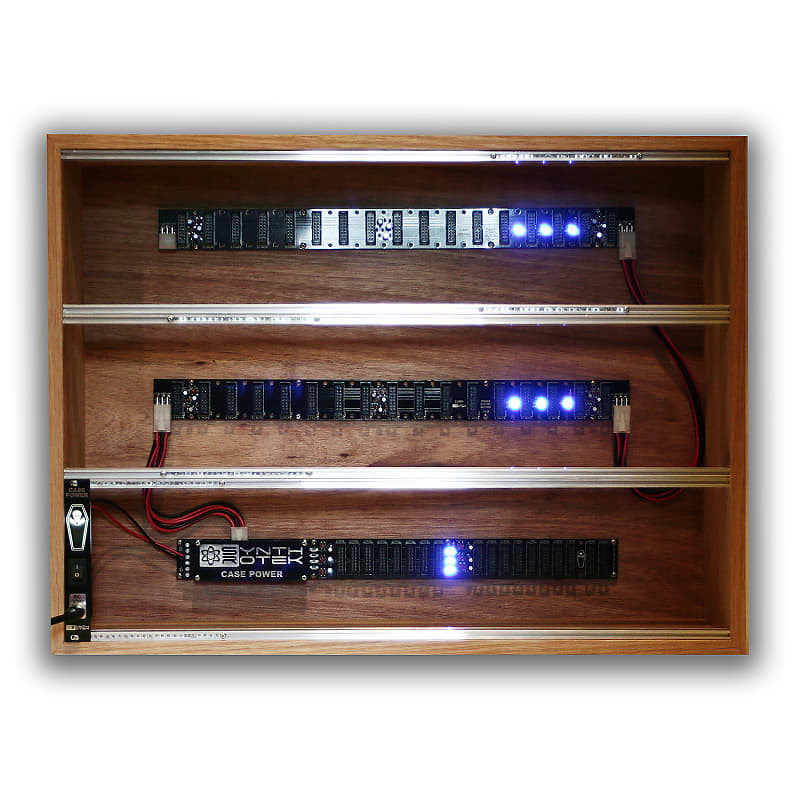 Synthrotek 9U x 104HP Powered Modern Wooden Eurorack Modular | Reverb