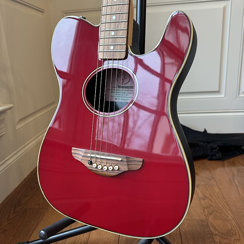 Fender Telecoustic - Red | Reverb
