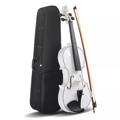 4/4 Acoustic Violin Basswood Full Size Case Bow Rosin + Case | Reverb