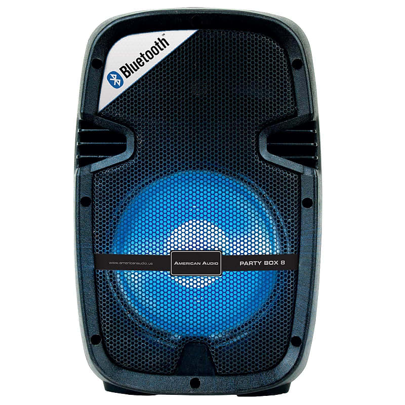 Party Box 8" 2-Way Powered Portable DJ PA Bluetooth LED | Reverb