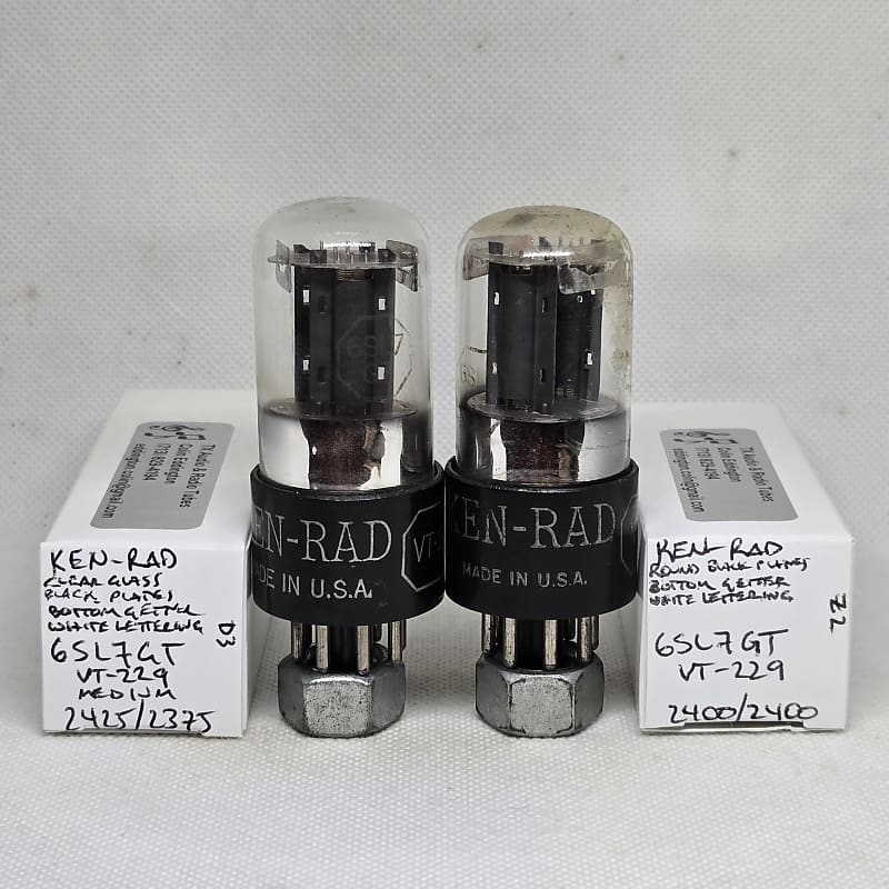 Ken-Rad JAN 6SL7 / VT-229 Well Matched (2.0%) Pair NOS | Reverb UK