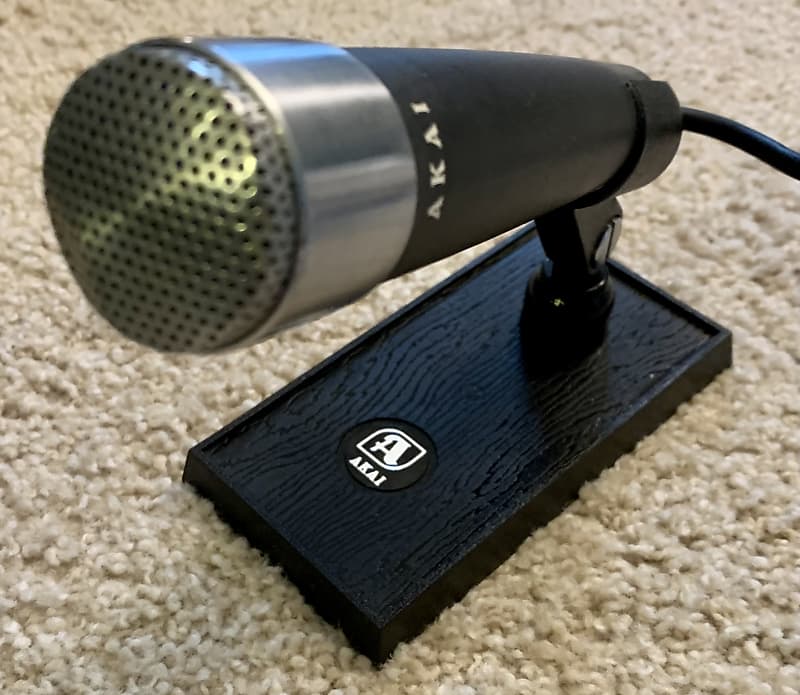 Akai DM-13 Microphone 1960s/70s Black & Silver | Reverb