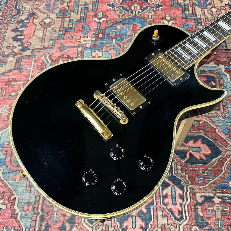 Burny RLC Les Paul Custom Black Beauty 90's | Reverb
