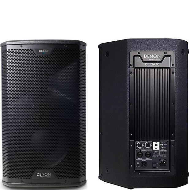 DENON DELTA 10 4800w Peak Remote Drive iOS App PA System Pair | Reverb