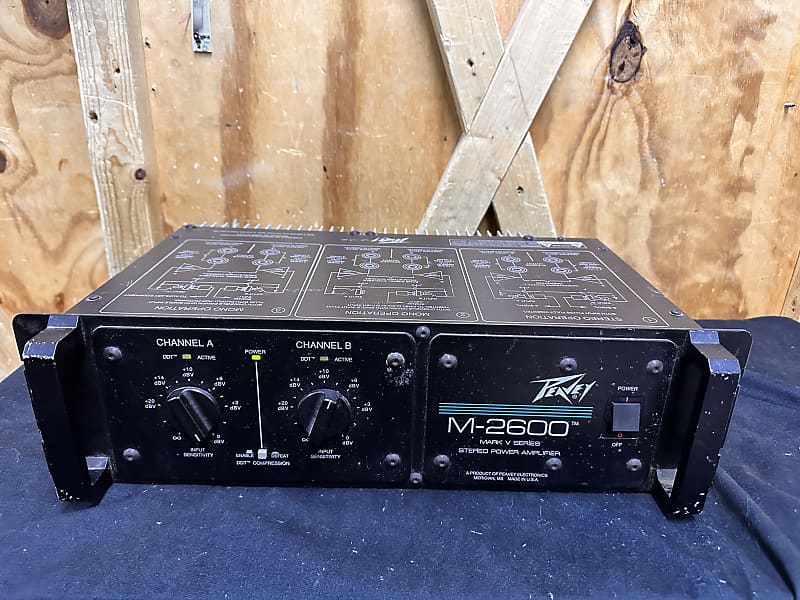 Peavey M-2600 Mark V Series Stereo Power Amplifier - Tested & | Reverb