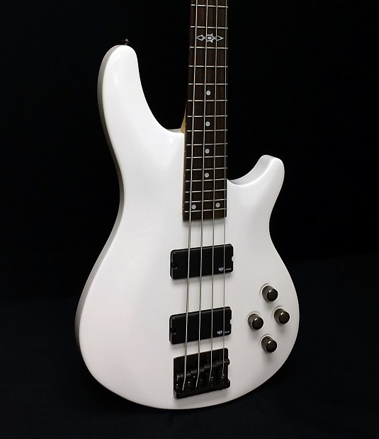 Schecter Guitar Research C-4 SGR Electric Bass Guitar - White | Reverb