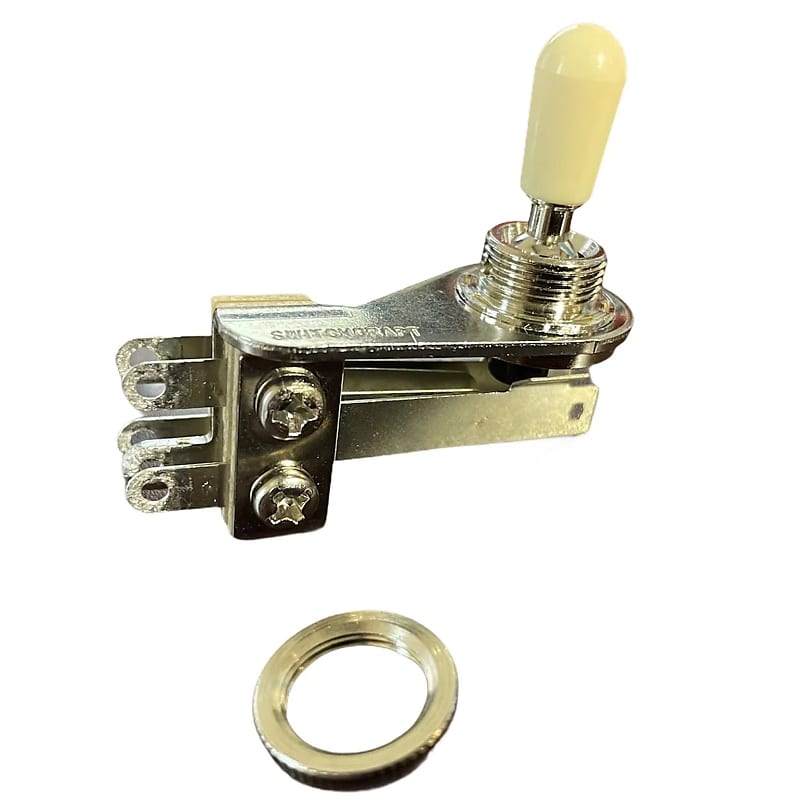 Switchcraft Right Angle 3-way Toggle Switch with Cream Tip | Reverb
