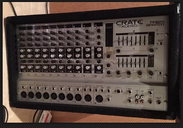 Crate Audio PM82S 400W X 2 Black /Silver | Reverb