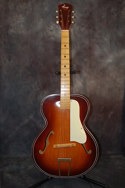 Kay Model K-34 Archtop Auditorium Original White Case 1952 | Reverb