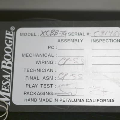 Mesa Boogie Engineering XCBB-TQ Speaker 1x12 Cabinet | Reverb