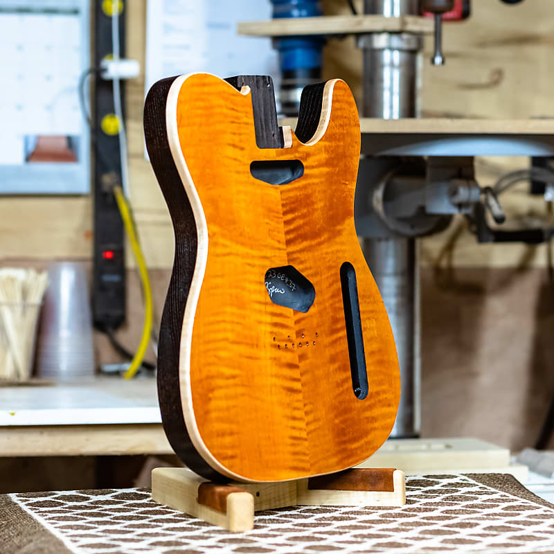 Flamed Maple Tele Body / Maple & Roasted Ash Tele | Reverb