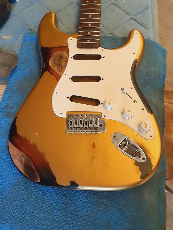 Squier Classic vibe '60s stratocaster body refinished in | Reverb